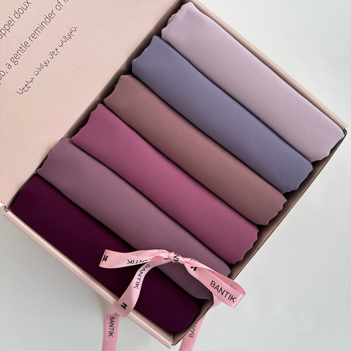 BOX 6 HIJABS EN SOIE DE MÉDINE – BANTIK