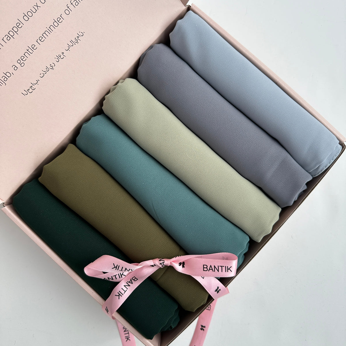 BOX 6 HIJABS EN SOIE DE MÉDINE – BANTIK