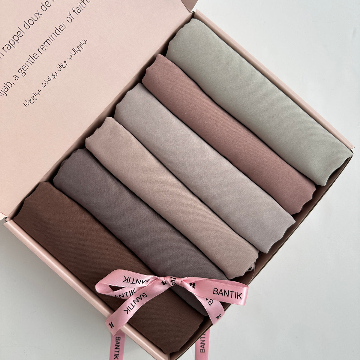 BOX 6 HIJABS EN SOIE DE MÉDINE – BANTIK